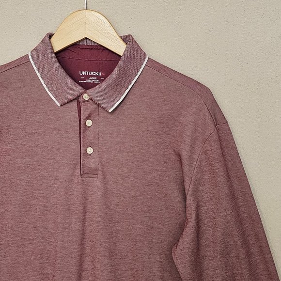 UNTUCKit | Shirts | Untuckit Ls Polo L | Poshmark
